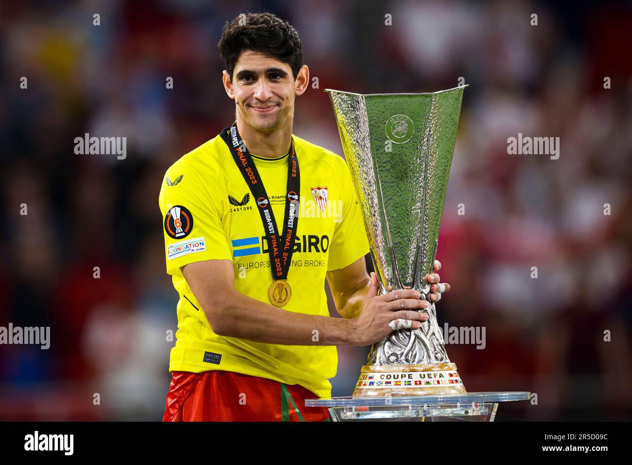 Budapest, Hungary. 1 June 2023. Bono of Sevilla FC poses for a photo ...