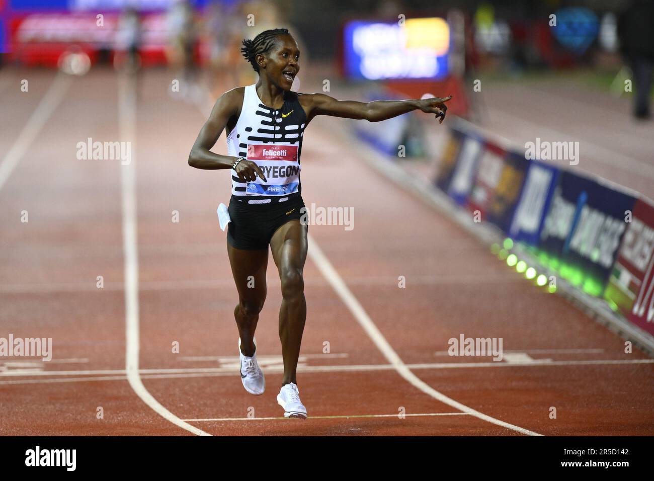 Florence, Italy. 02nd June, 2023. Fede KIPYEGON (KEN) during the Golden ...