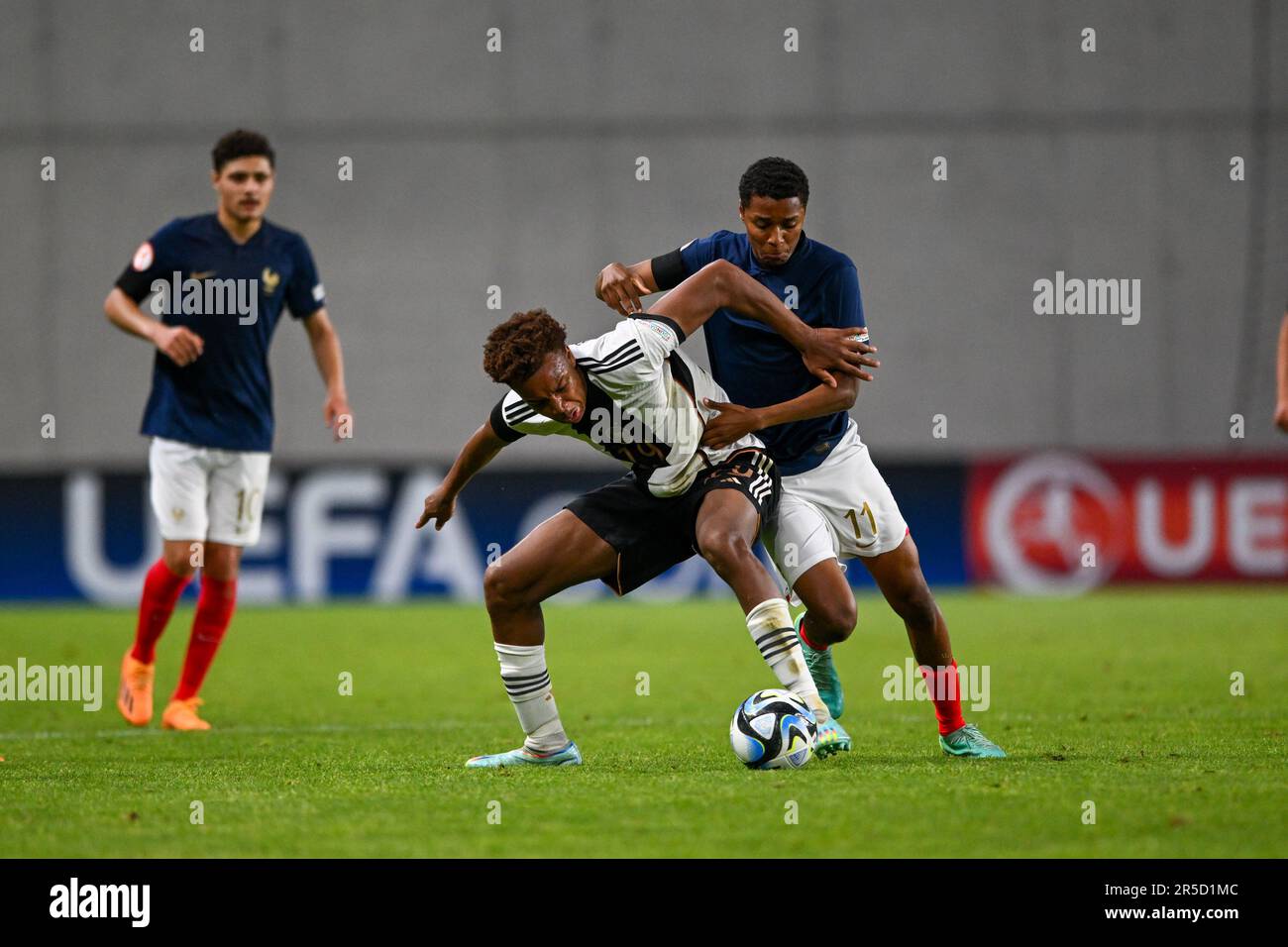 Budapest, Hungary. 02nd June, 2023. Germany U17's Assan Ouedraogo and ...