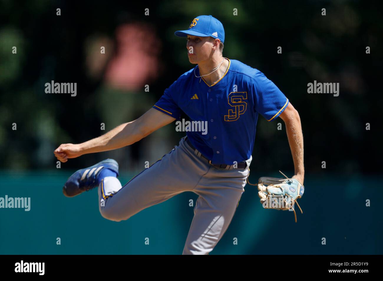 San Jose State pitcher Cade Van Allen (47) throws against Stanford ...