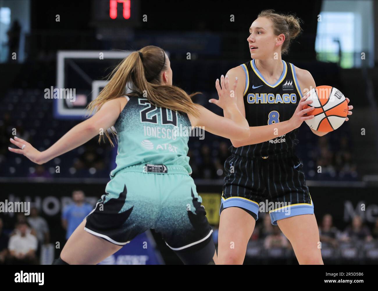 CHICAGO, IL - JUNE 02: New York Liberty guard Sabrina Ionescu (20 ...