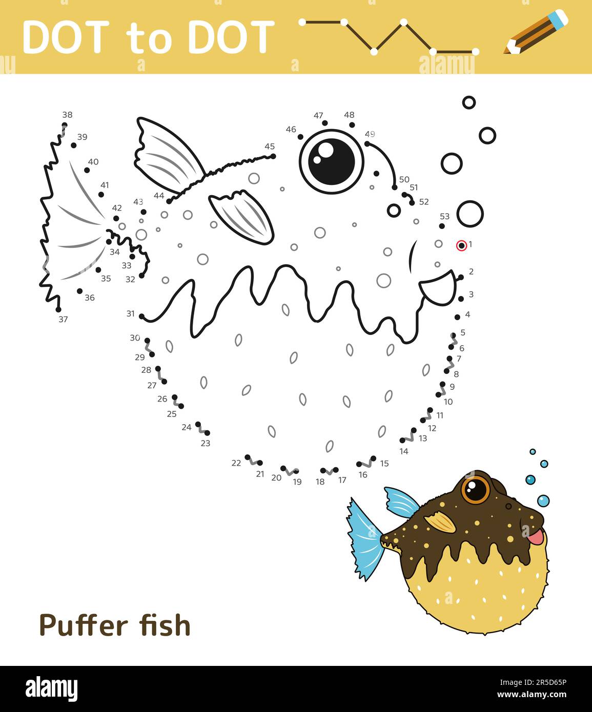 Numbers game Dot to dot. Math game for kids Stock Vector Image & Art ...