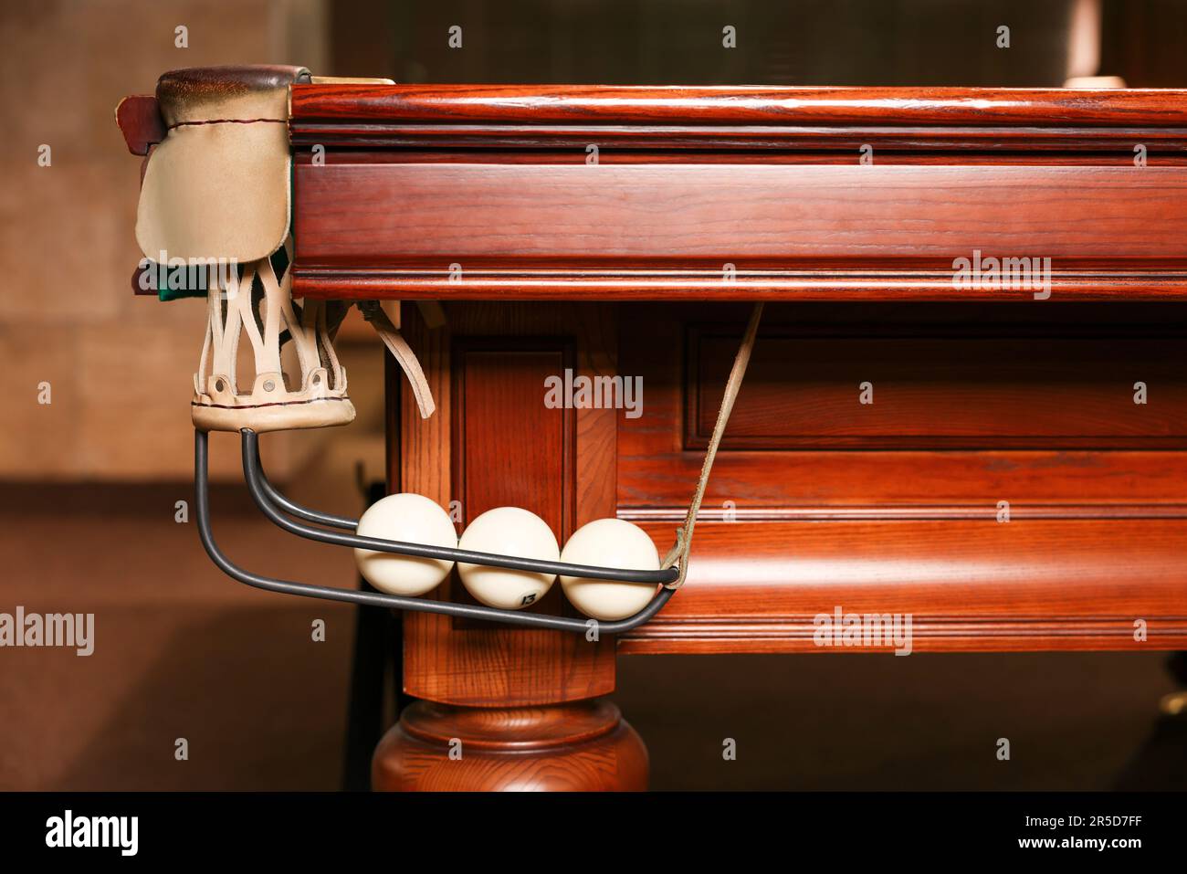 White balls in billiard table pocket indoors, closeup Stock Photo - Alamy