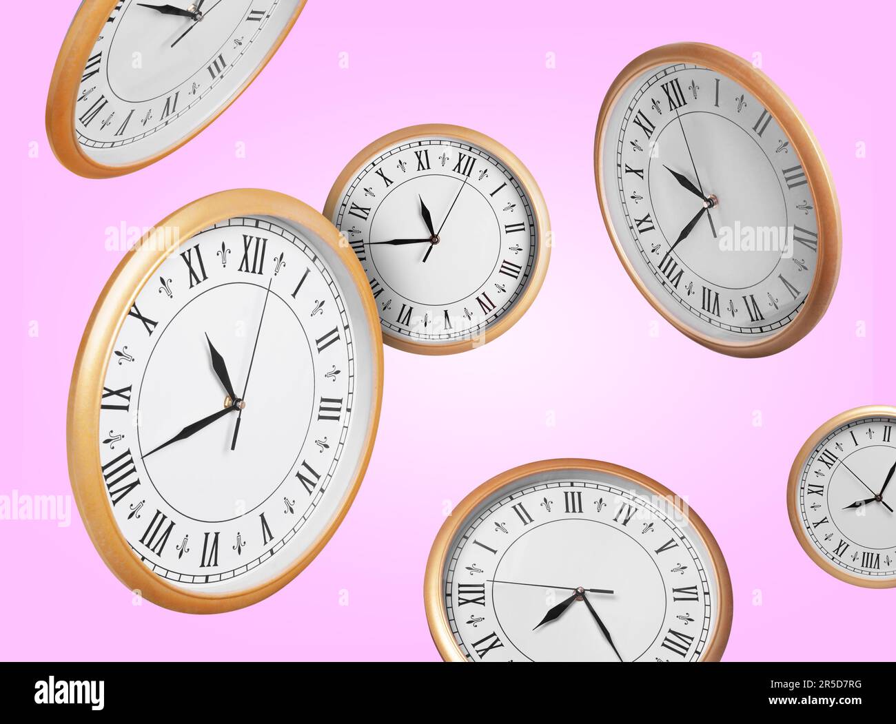 Collage numbers clocks hi-res stock photography and images - Alamy