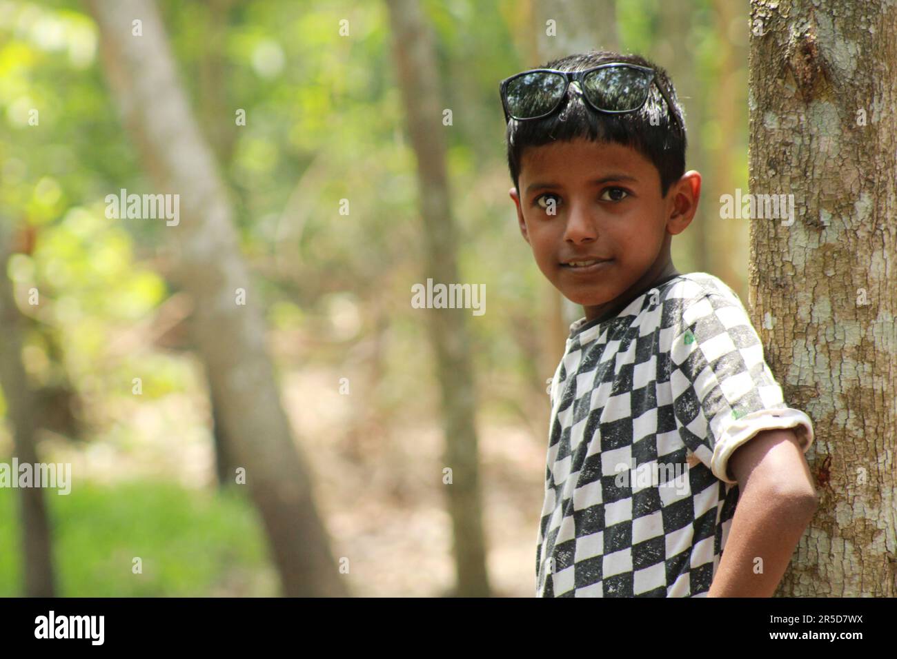Portrait of a cute Indian little boy Stock Photo - Alamy