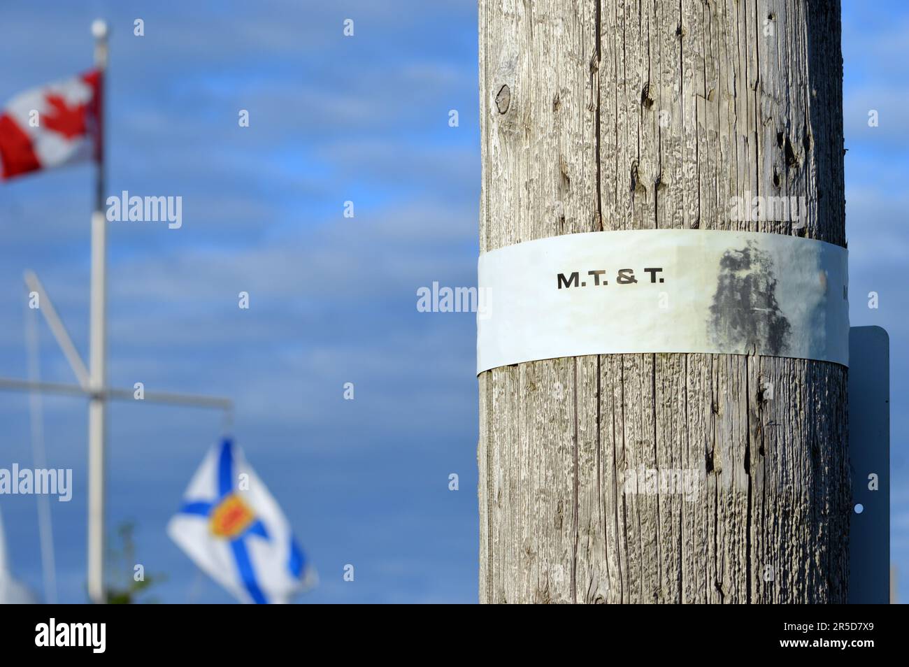 Marker of the former Maritime Telegraph and Telephone Company (MT&T) on ...