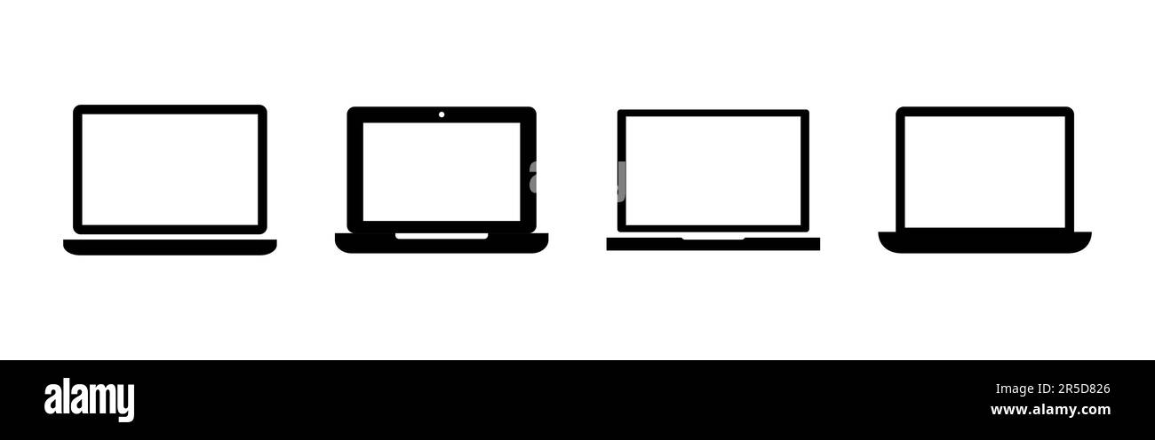 Laptop icon set. computer icon vector Stock Vector Image & Art - Alamy