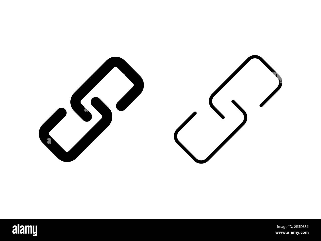 Link Icon Set Hyperlink Chain Symbol Stock Vector Image And Art Alamy