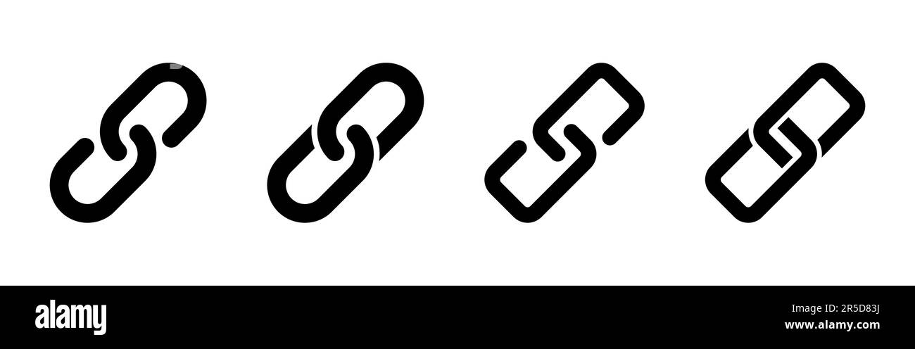 Link icon set. Hyperlink chain symbol Stock Vector Image & Art - Alamy Link icon set. Hyperlink chain symbol Stock Vector Image & Art - Alamy