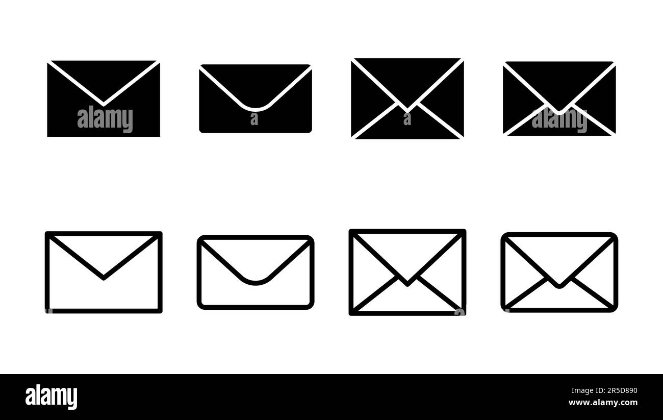 Mail icon set. email icon vector. E-mail icon. Envelope illustration ... Mail icon set. email icon vector. E-mail icon. Envelope illustration ...