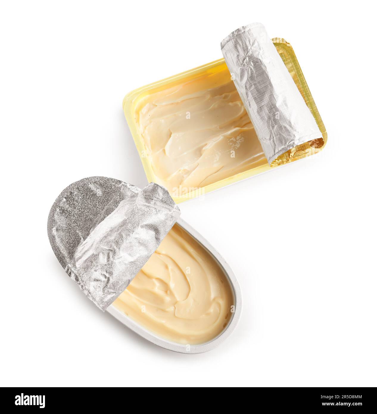 Boxes of processed cheese isolated on white background Stock Photo - Alamy