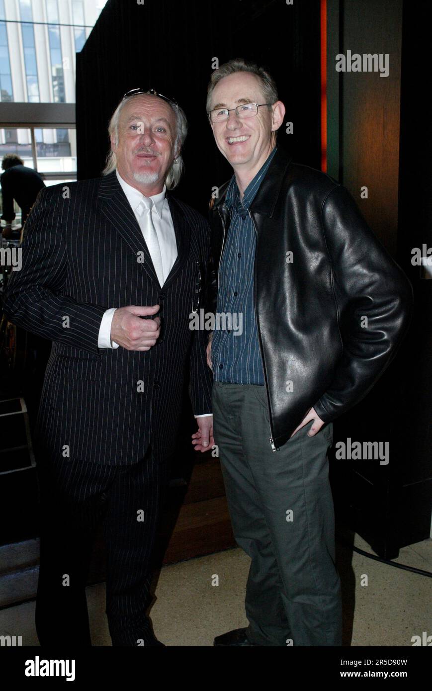 Billy Birmingham (left) and the lead singer of Gangajang. Jimmy Barnes ...