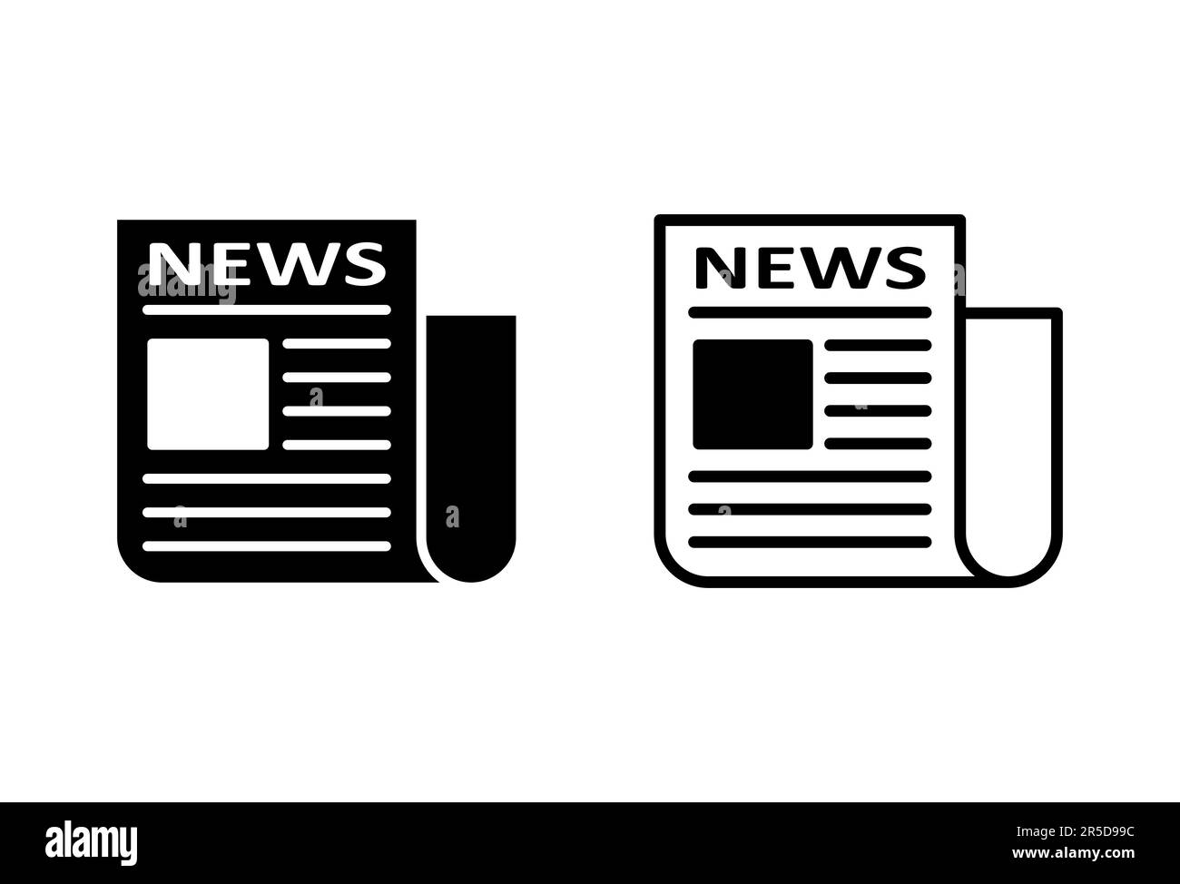 Newspaper icon set. news paper vector sign Stock Vector Image & Art - Alamy