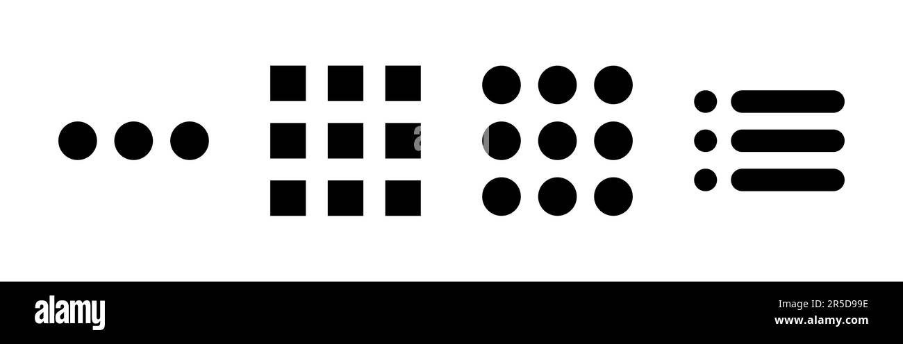 Menu Icon set. web menu icon. hamburger menu symbol Stock Vector Image ...