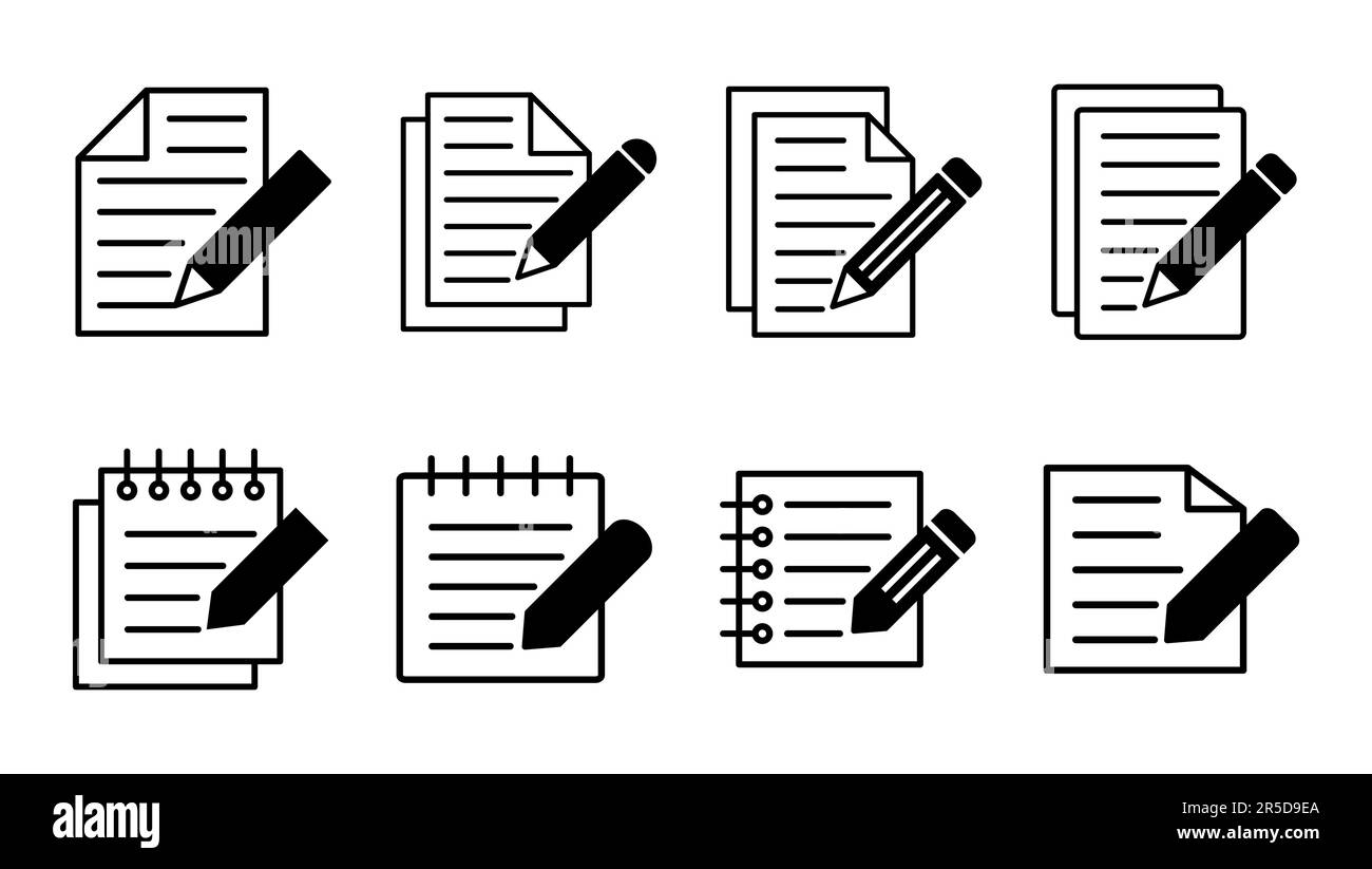 Note icon set. notepad icon vector Stock Vector Image & Art - Alamy Note icon set. notepad icon vector Stock Vector Image & Art - Alamy