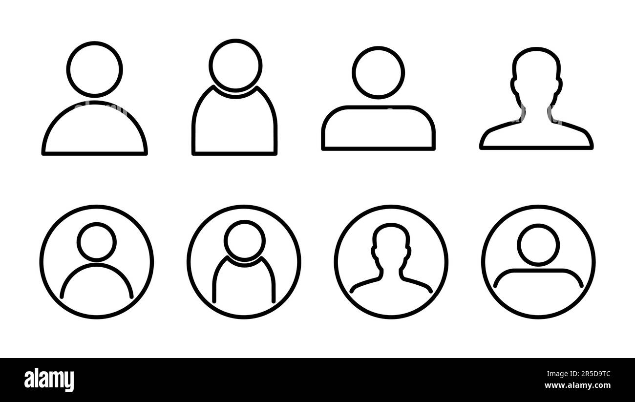 people icon set. person icon vector. User Icon vector Stock Vector ...
