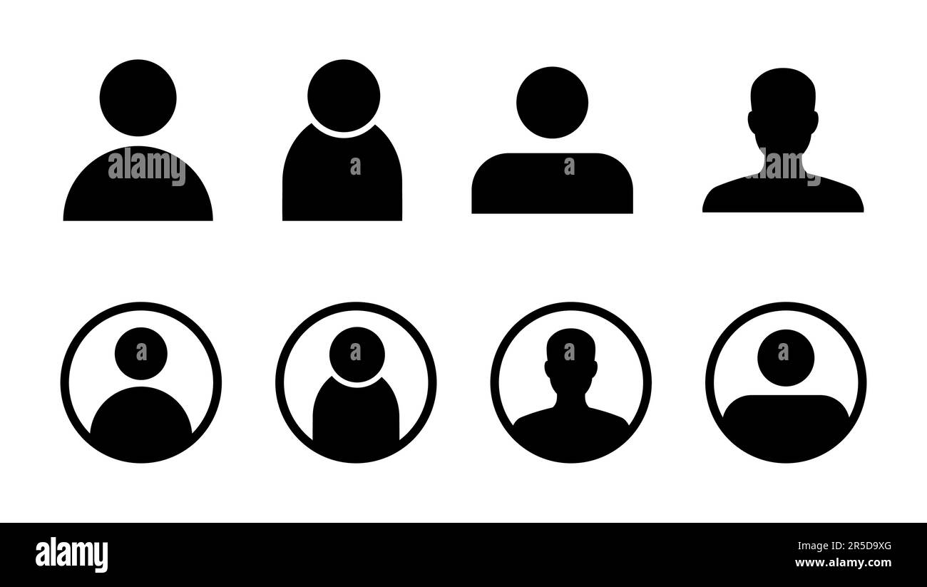 people icon set. person icon vector. User Icon vector Stock Vector ...