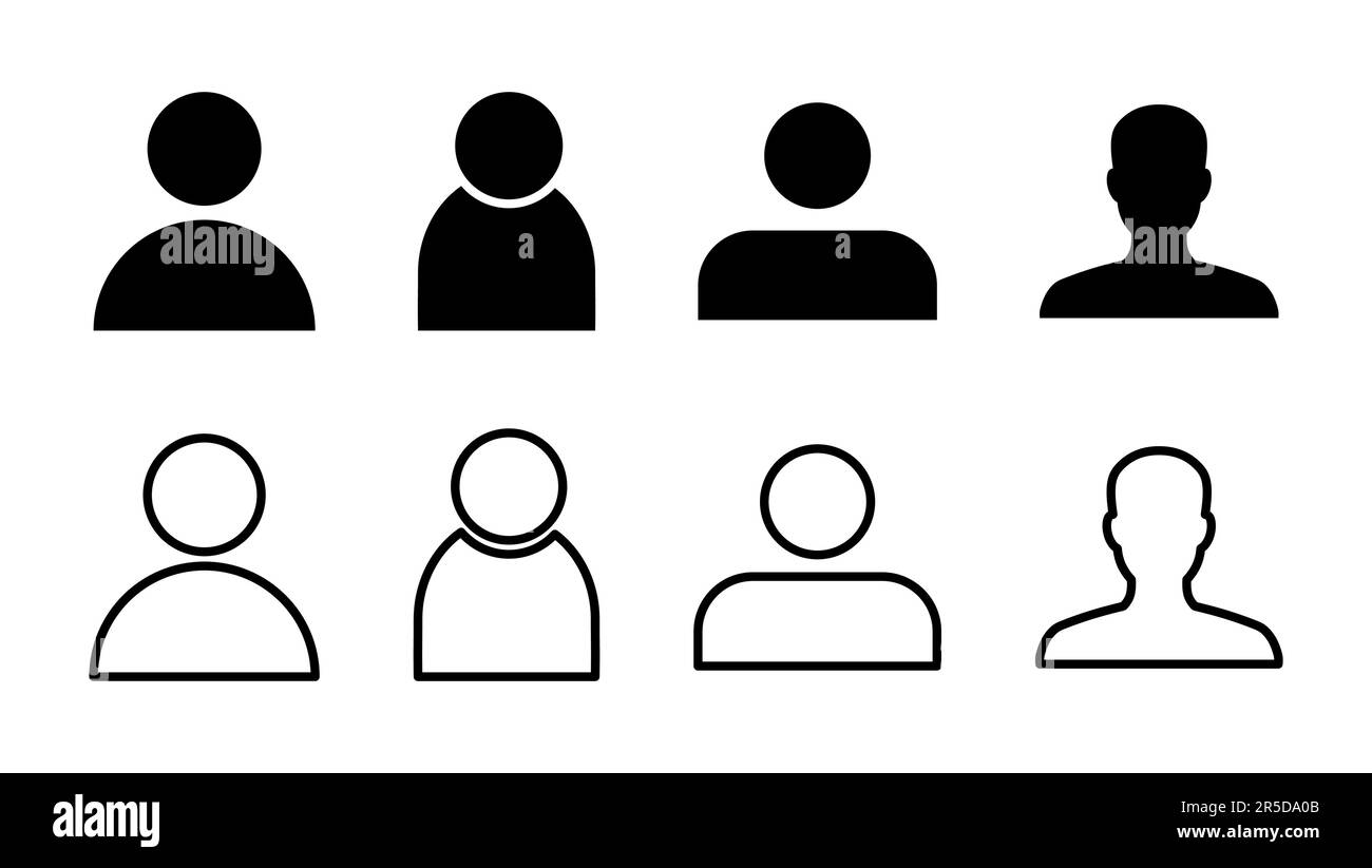 people icon set. person icon vector. User Icon vector Stock Vector ...