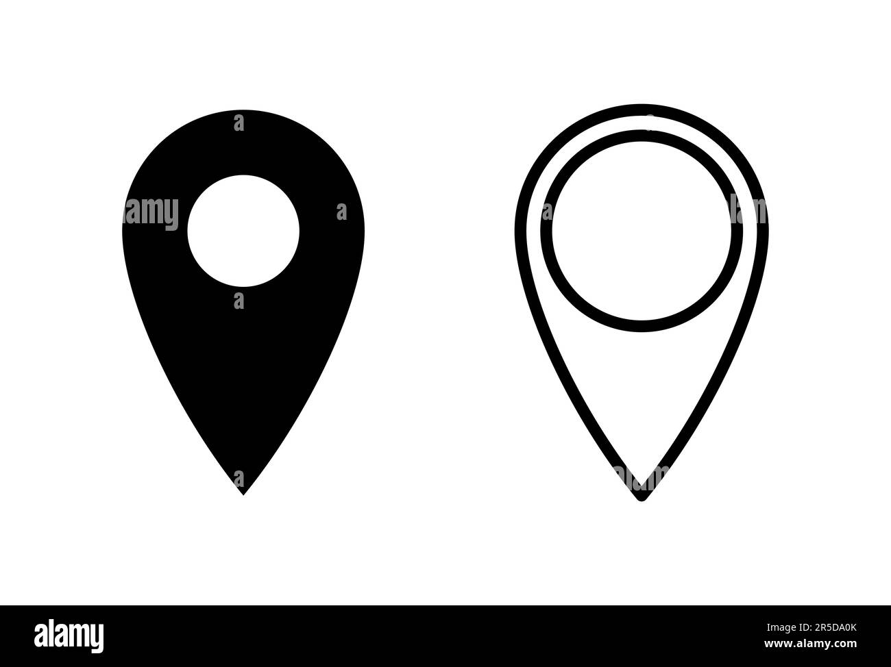 Pin icon set. Location icon vector. destination icon. map pin Stock ...