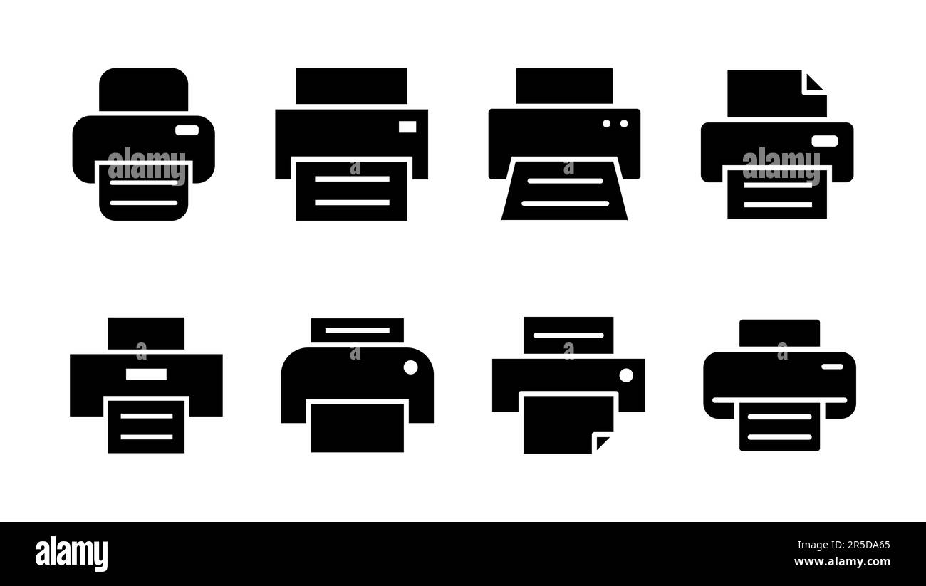Print icon set. printer icon vector Stock Vector Image & Art - Alamy