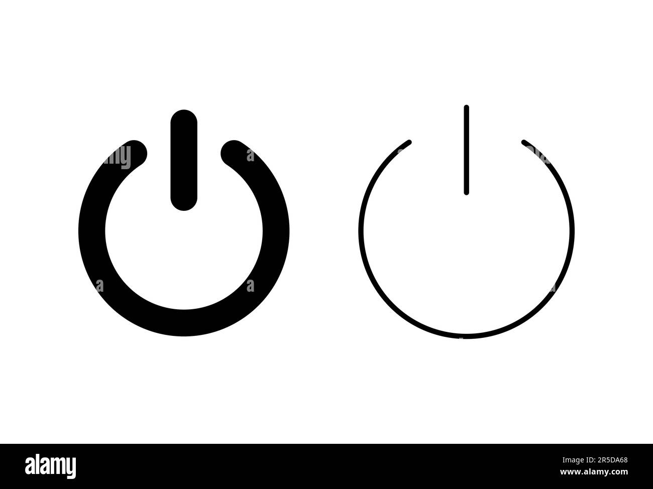 Power Icon Set Power Switch Icon Electric Power Stock Vector Image And Art Alamy 