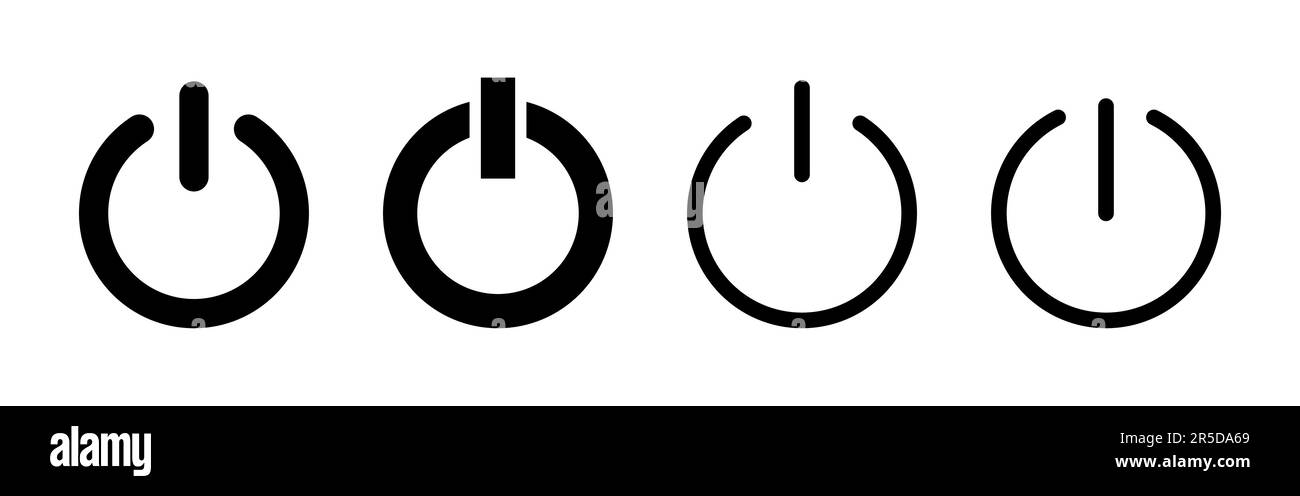 Power icon set. Power Switch Icon. Electric power Stock Vector Image ...