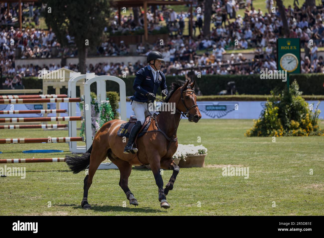 Rome, Italy - 28th May, 2023: ROME ROLEX GRAND PRIX 2023 INTERNATIONAL, Equestrian jumping ...