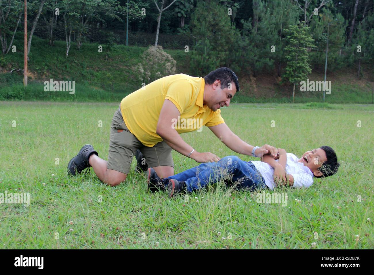 Poor father son hi-res stock photography and images - Alamy