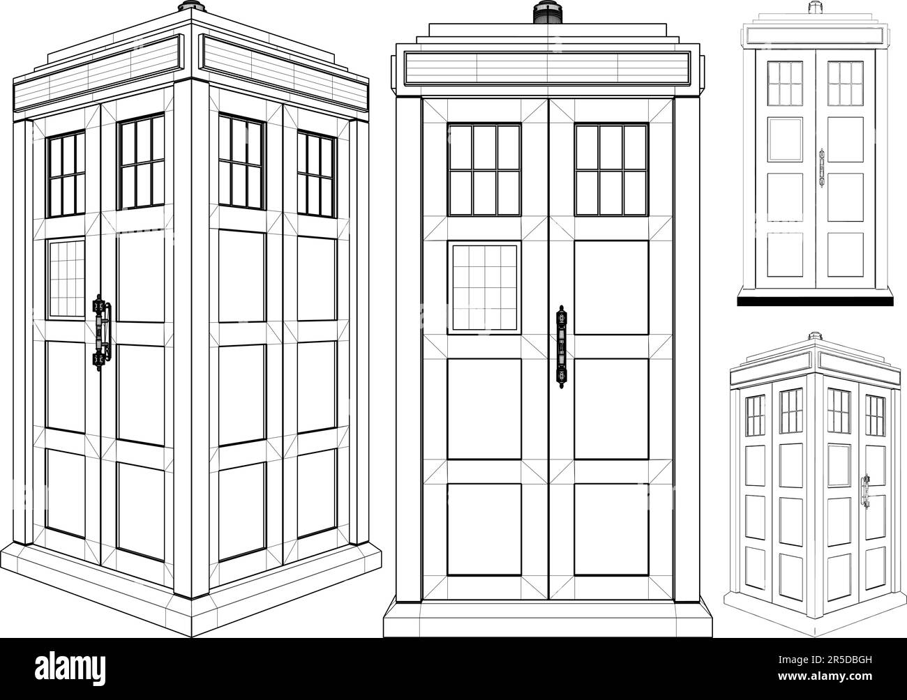 Police Call Box Vector. Callbox Illustration Isolated On White ...