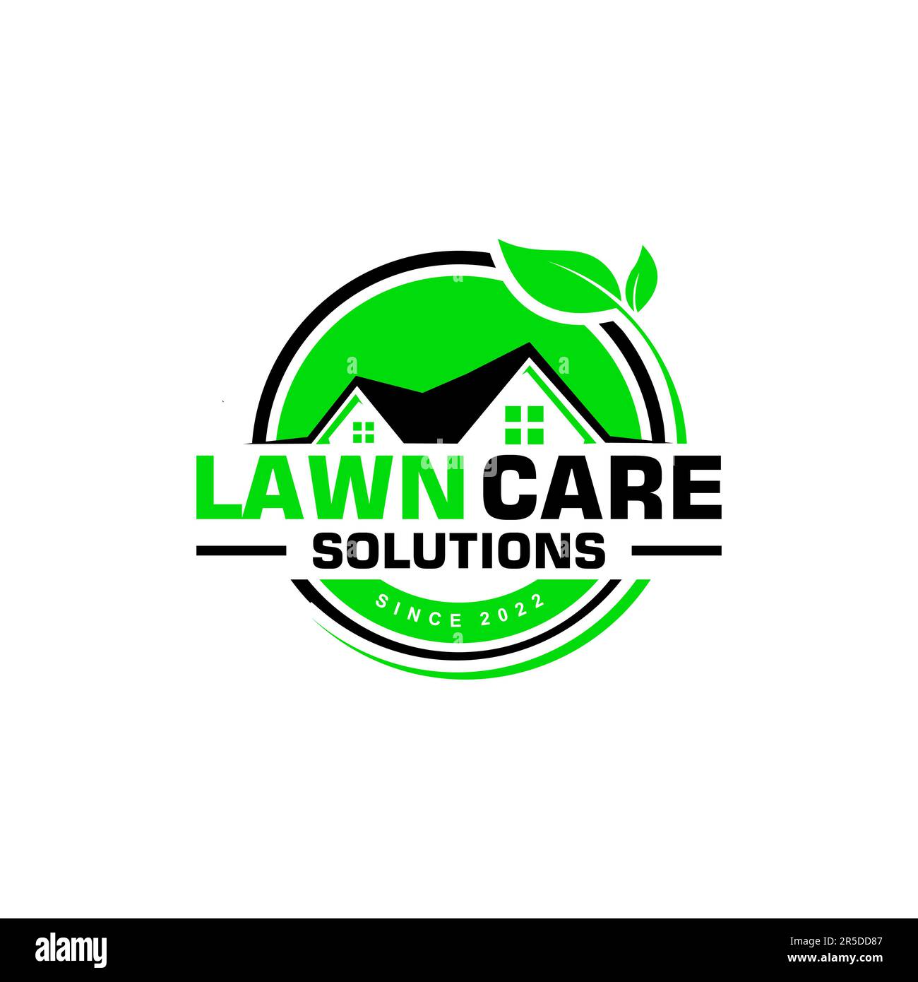lawn care logo design creative idea vector design inspiration Stock ...