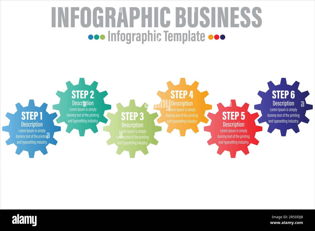 Gears infographics. Mechanical engine components cogwheels presentation ...
