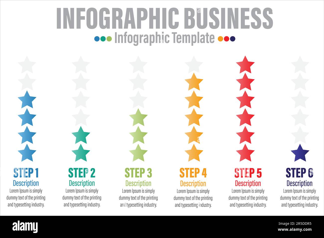 Modern Bar Business Infographic. Bar chart infographic template ...