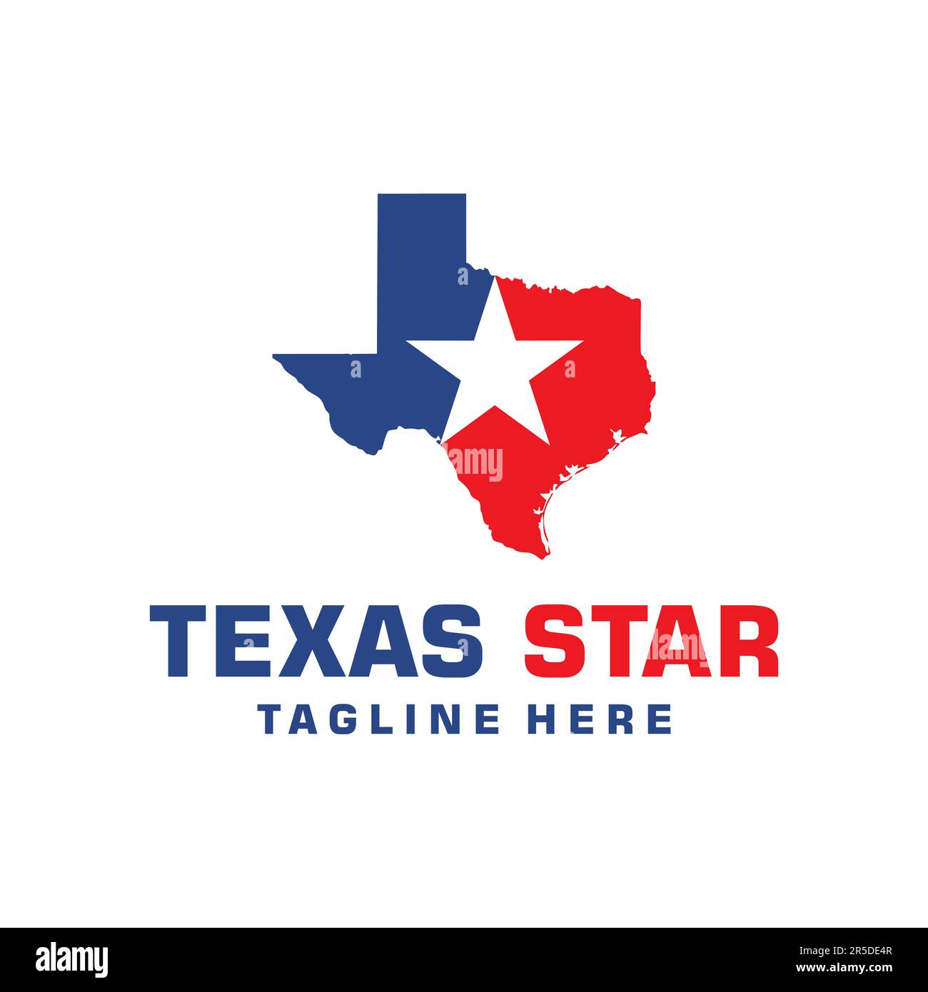texas map with star logo design inspiration Stock Vector Image & Art ...