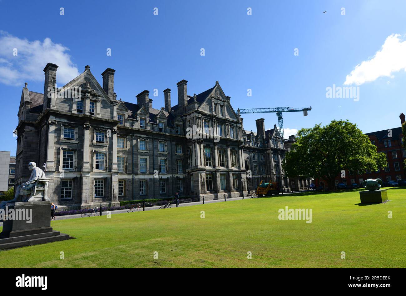 The Graduates Memorial building at Trinity college campus in Dublin ...