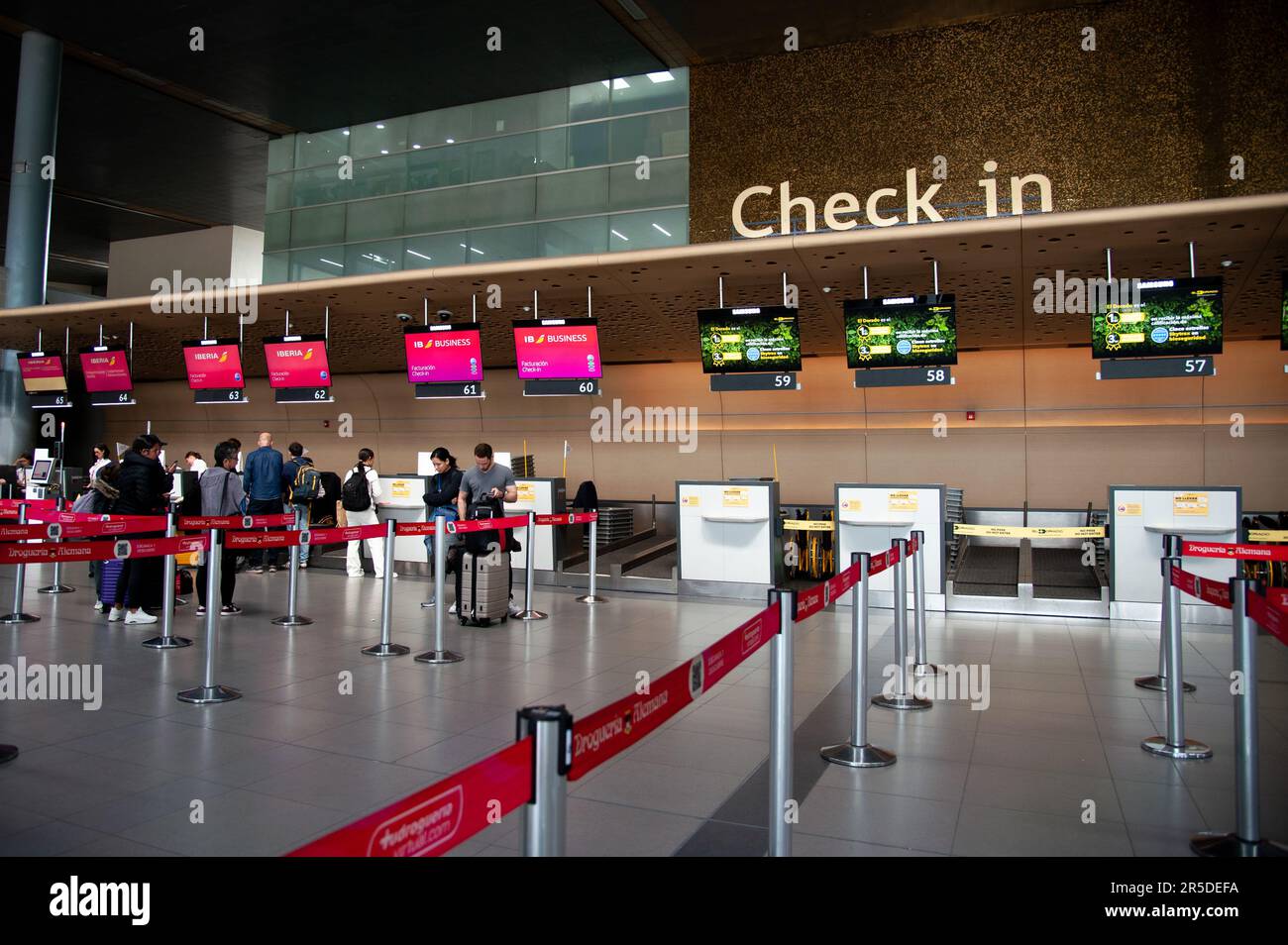 Bogota, Colombia. 02nd June, 2023. Iberia check-in counters at El ...