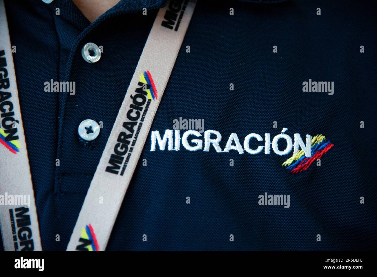 Bogota, Colombia. 02nd June, 2023. Colombia's migration officers during ...