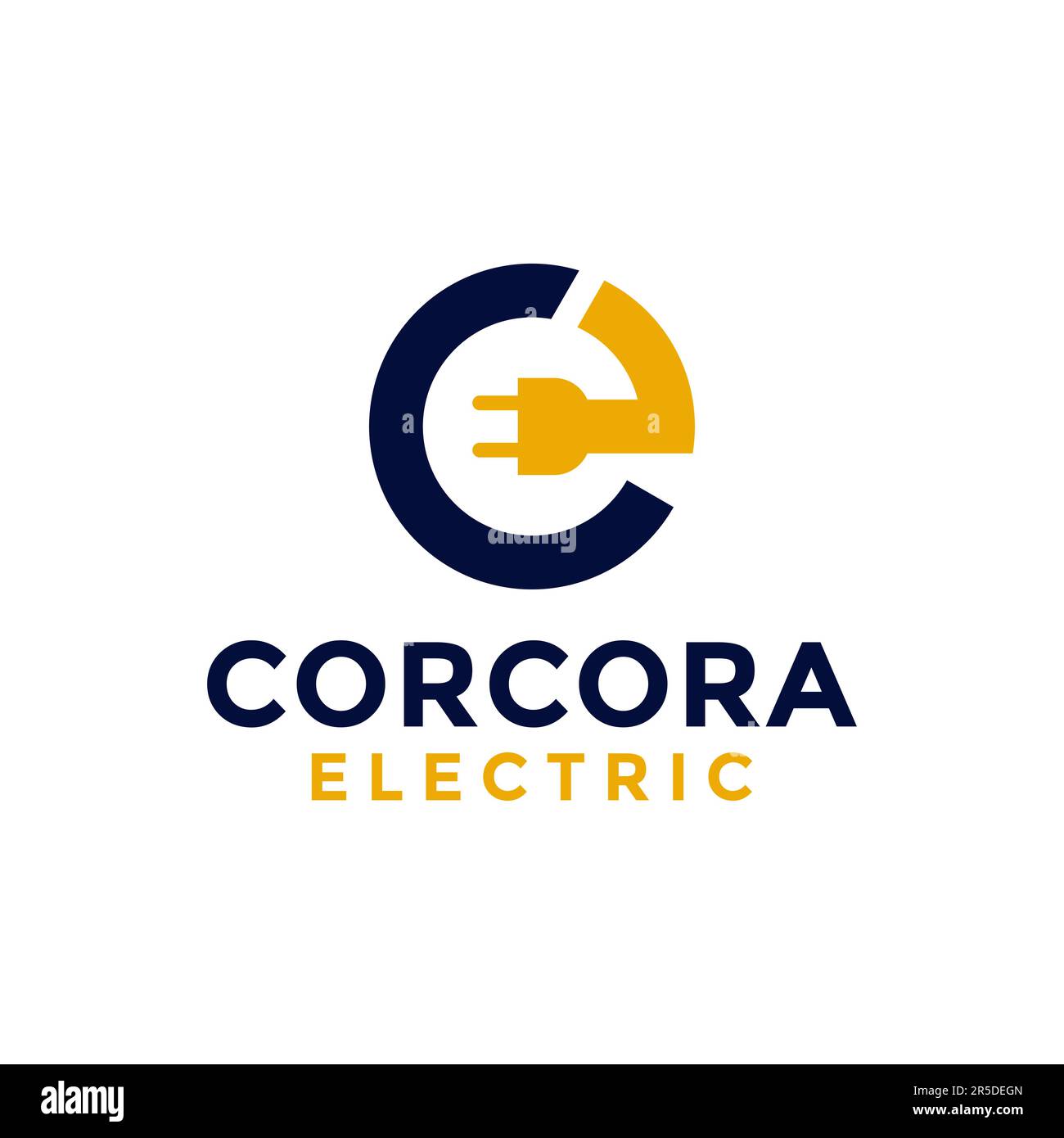 electrical service icon letter vector logo inspiration Stock Vector ...