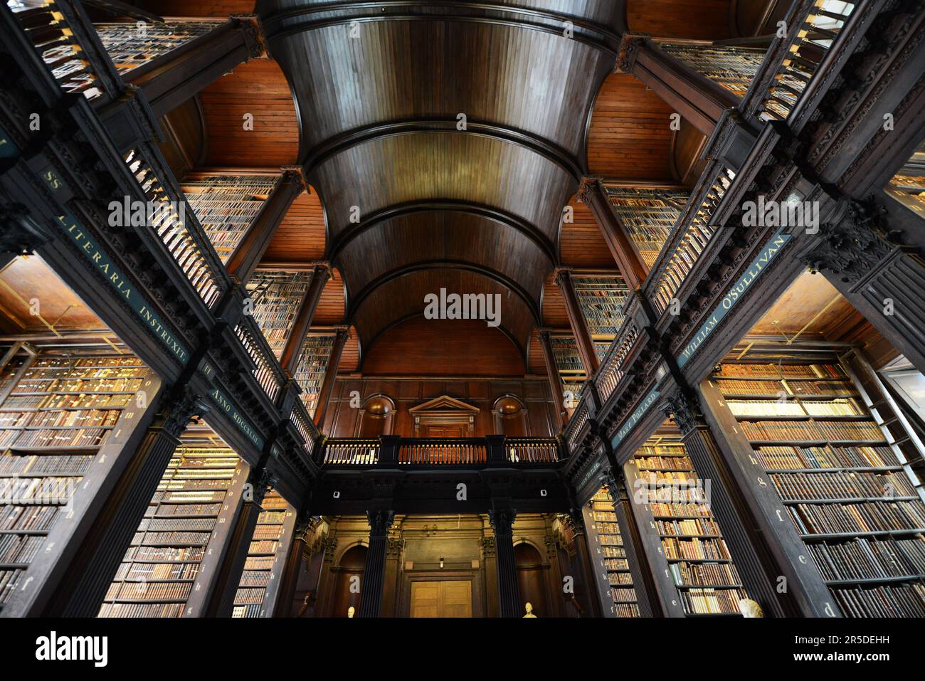 The Long Room at the Trinity College Library in Dublin, Ireland Stock ...