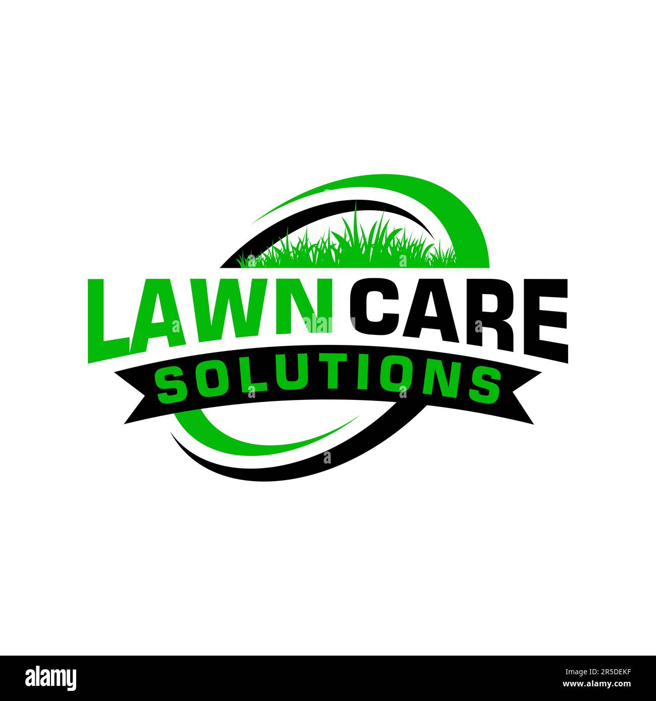 lawn care logo design creative idea vector design inspiration Stock ...