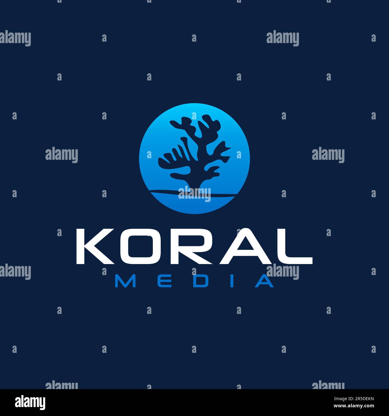 coral icon tech vector logo inspiration Stock Vector Image & Art - Alamy