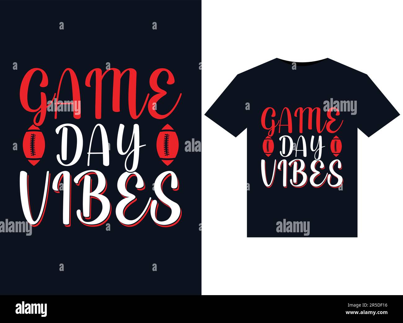 Game day vibes illustrations for print ready t shirts design hi-res stock photography and images ...
