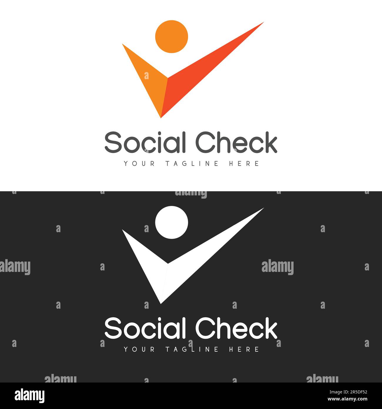 Check mark symbol logo hi-res stock photography and images - Alamy