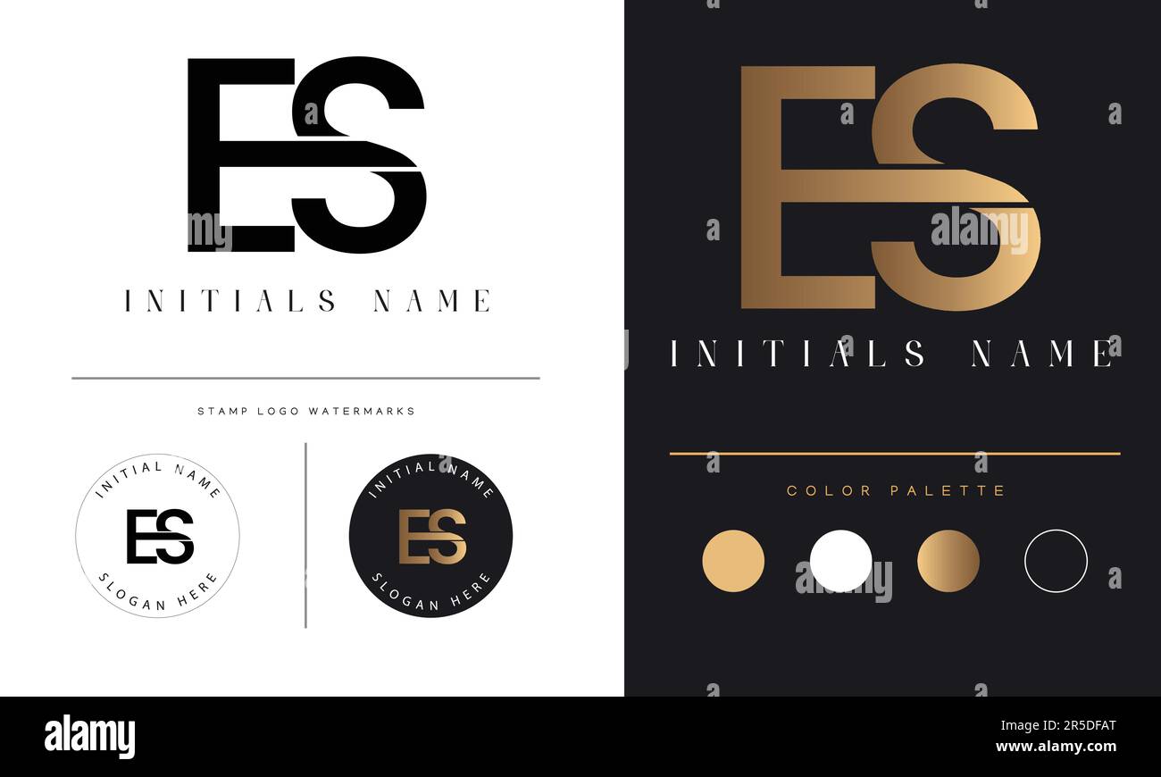 Es design Stock Vector Images - Alamy