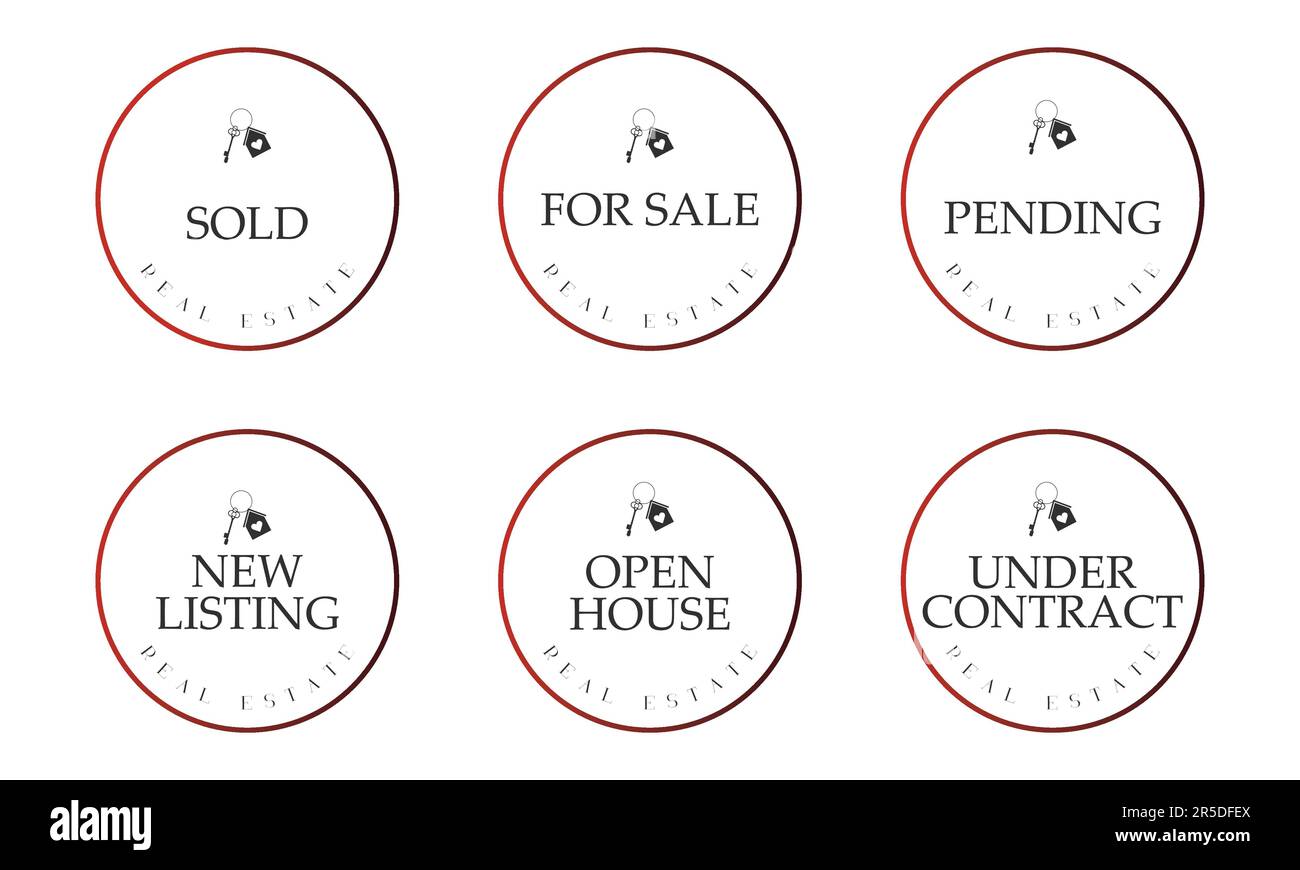 Real estate banner house Cut Out Stock Images & Pictures - Alamy