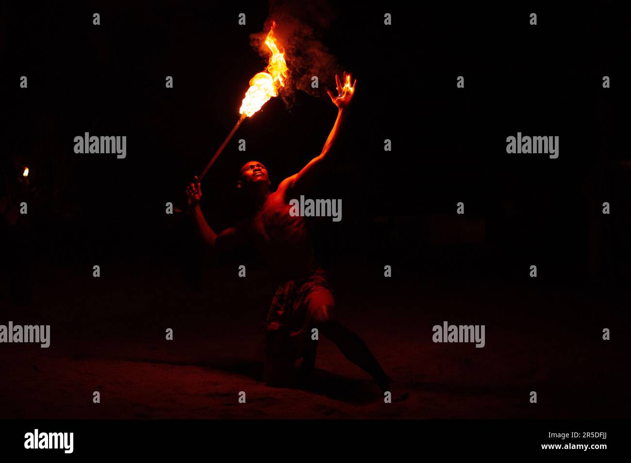Fire show man dancing torch hi-res stock photography and images - Alamy
