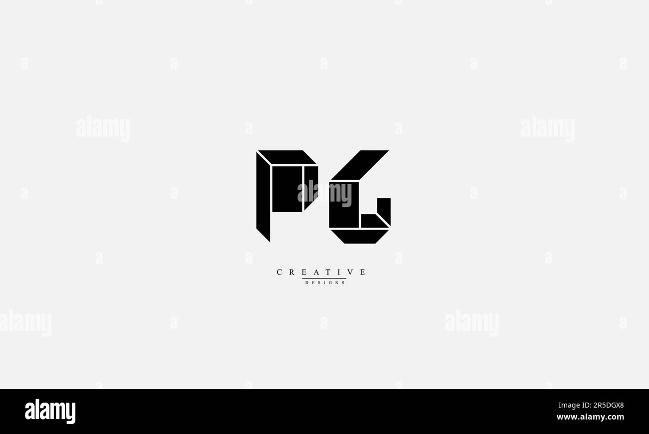 Letter pg logo hi-res stock photography and images - Alamy
