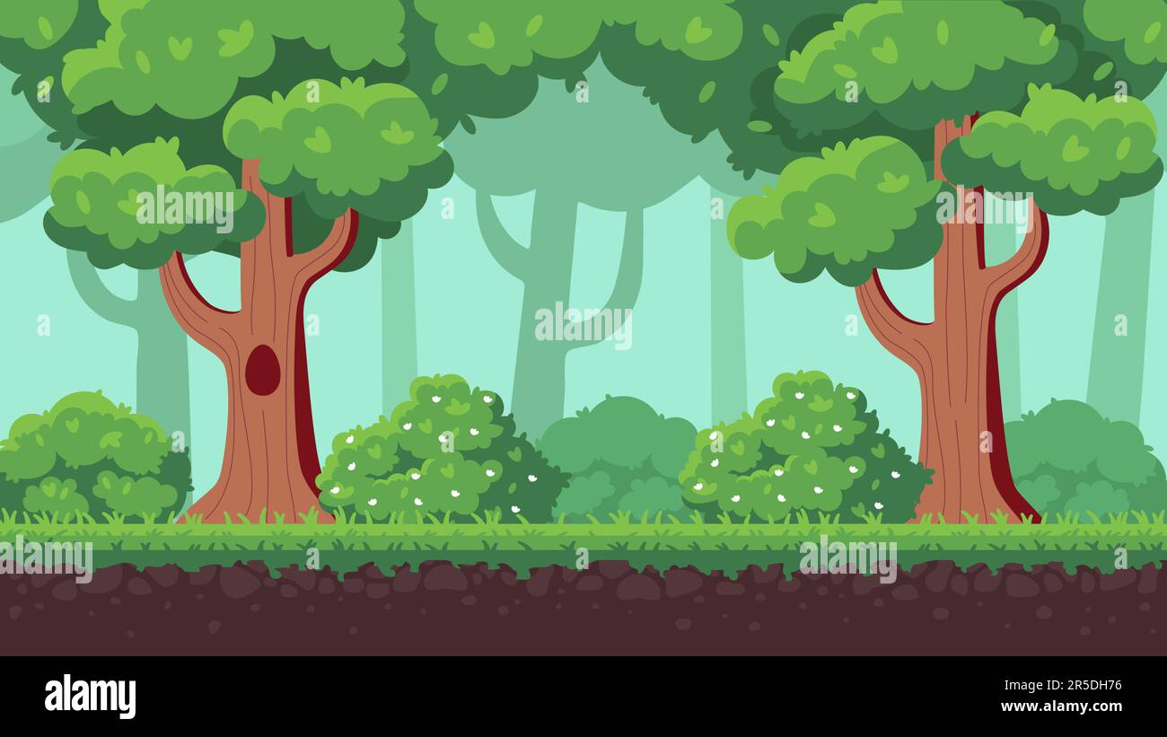 Forest Game Background Stock Vector Image And Art Alamy