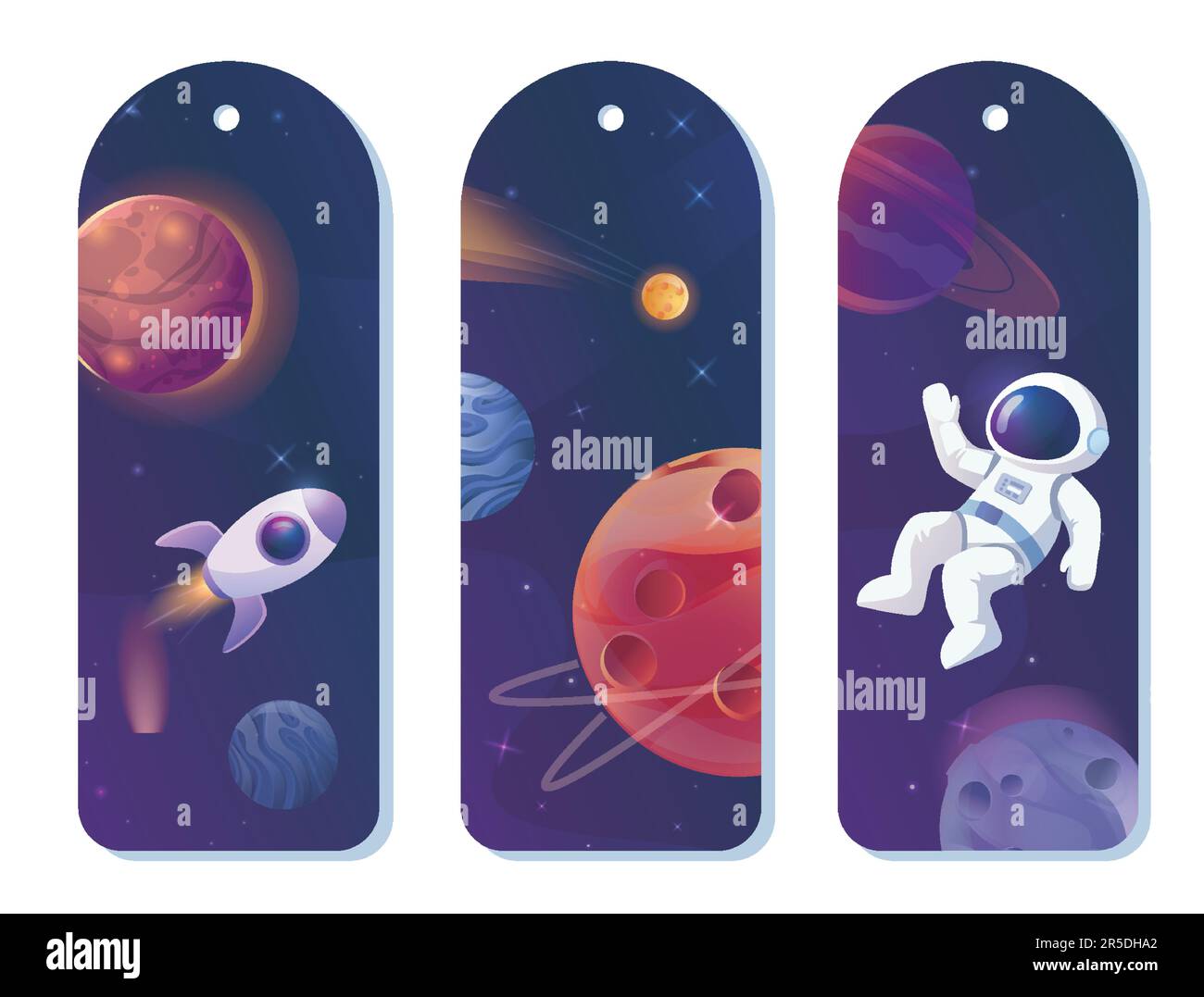 Space bookmarks set Stock Vector Image & Art - Alamy