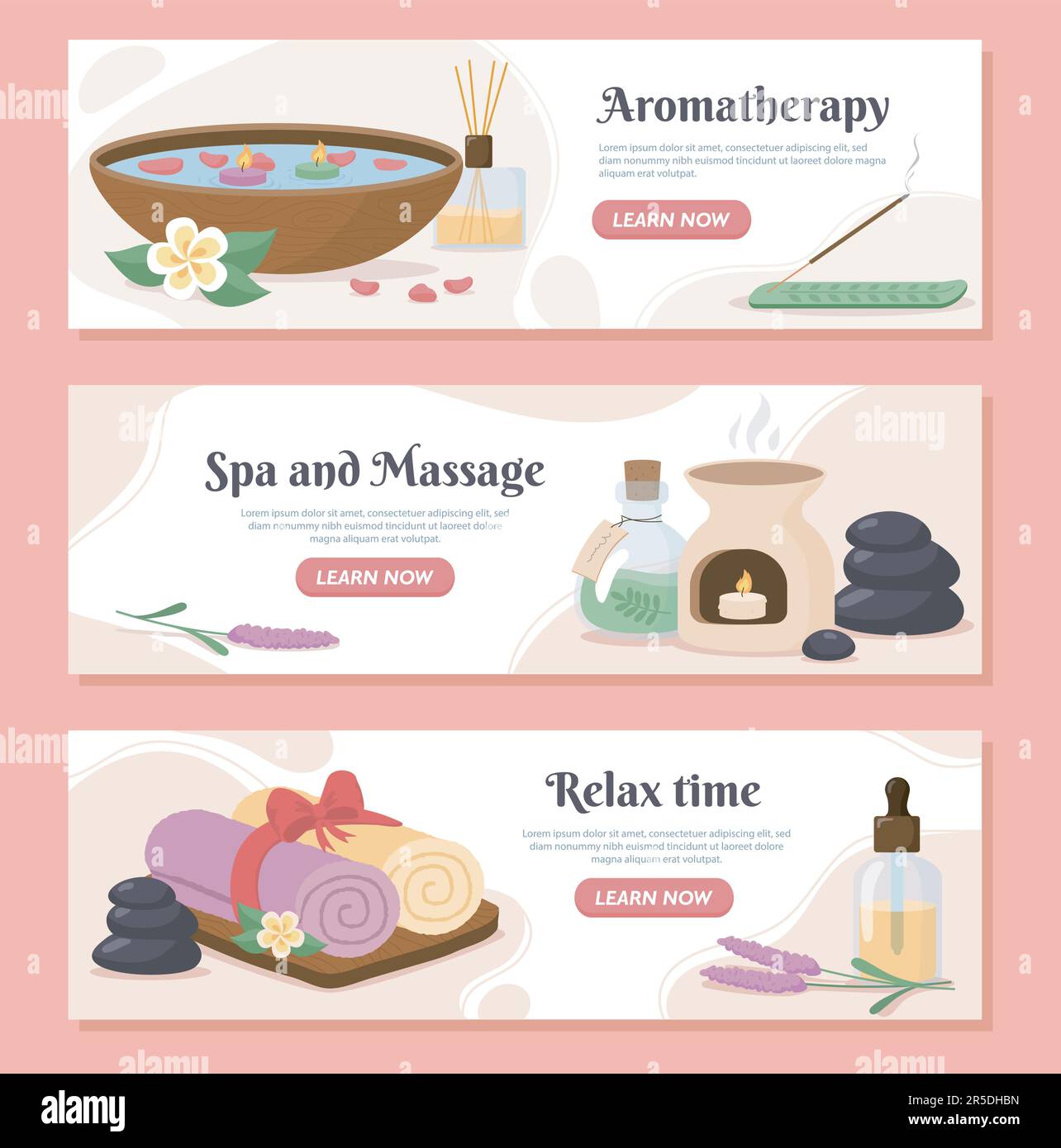 Spa banners set Stock Vector Image & Art - Alamy