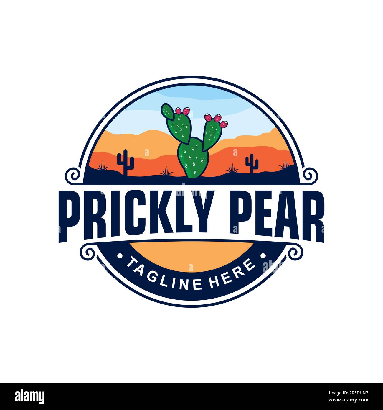 Prickly pear fruit Stock Vector Images - Alamy